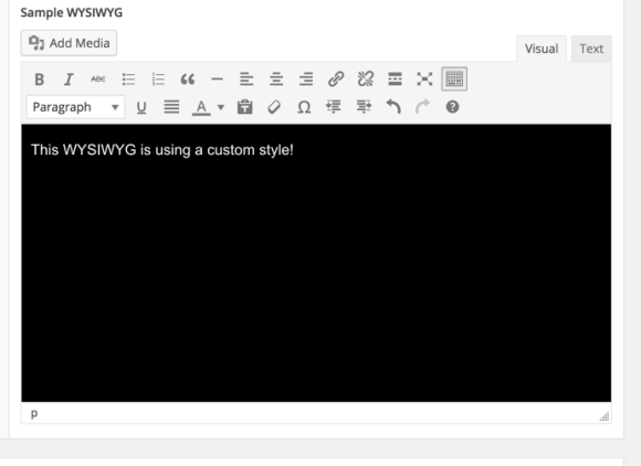 Customize ACF WYSIWYG Input Styles – here's what I did…